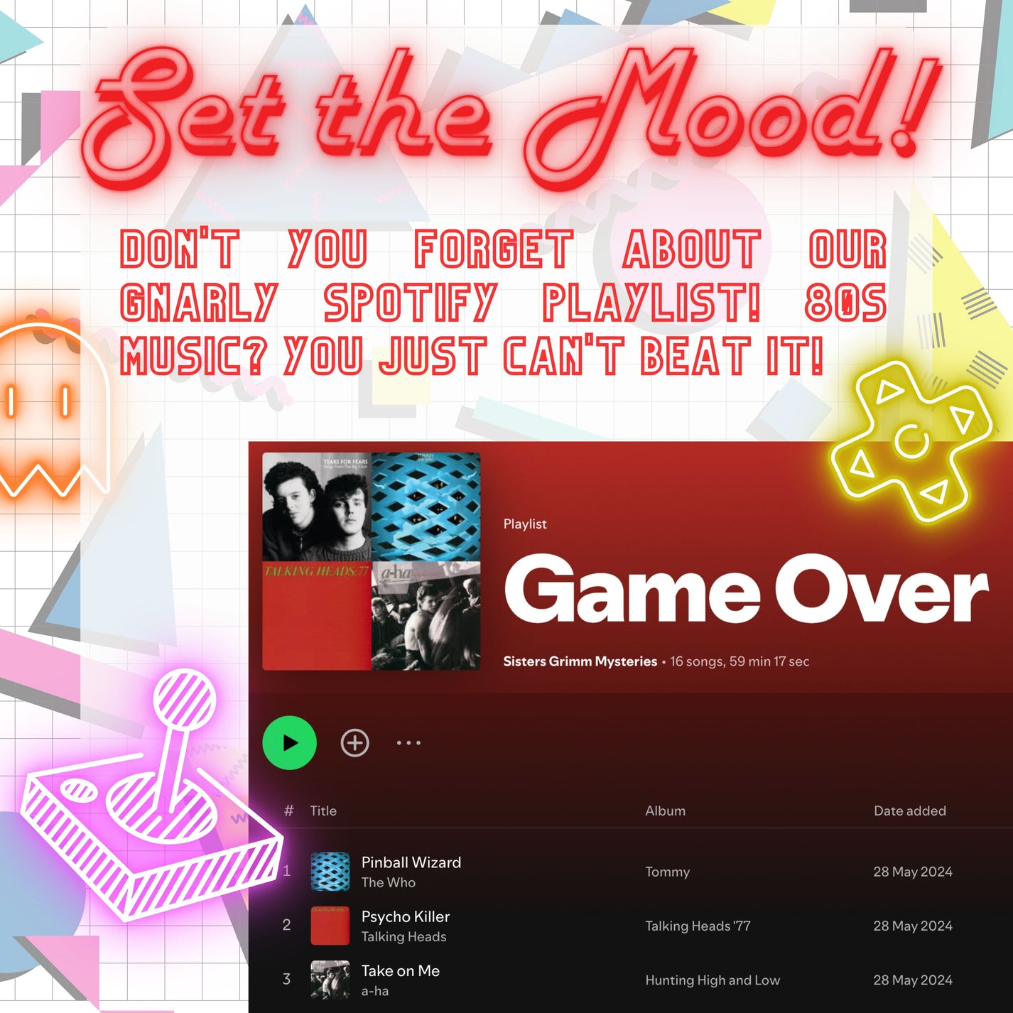 Game Over - An 80s Arcade Themed Murder Mystery Party Game (9-20 Guest ...