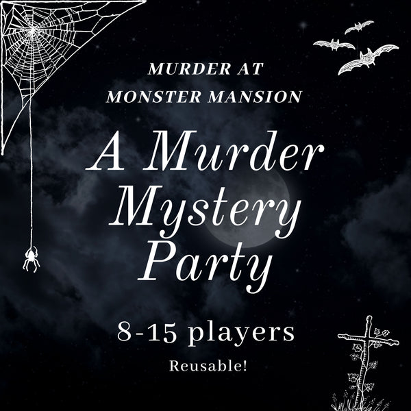 Murder at Monster Mansion - A Monster Themed Murder Mystery Party Game ...